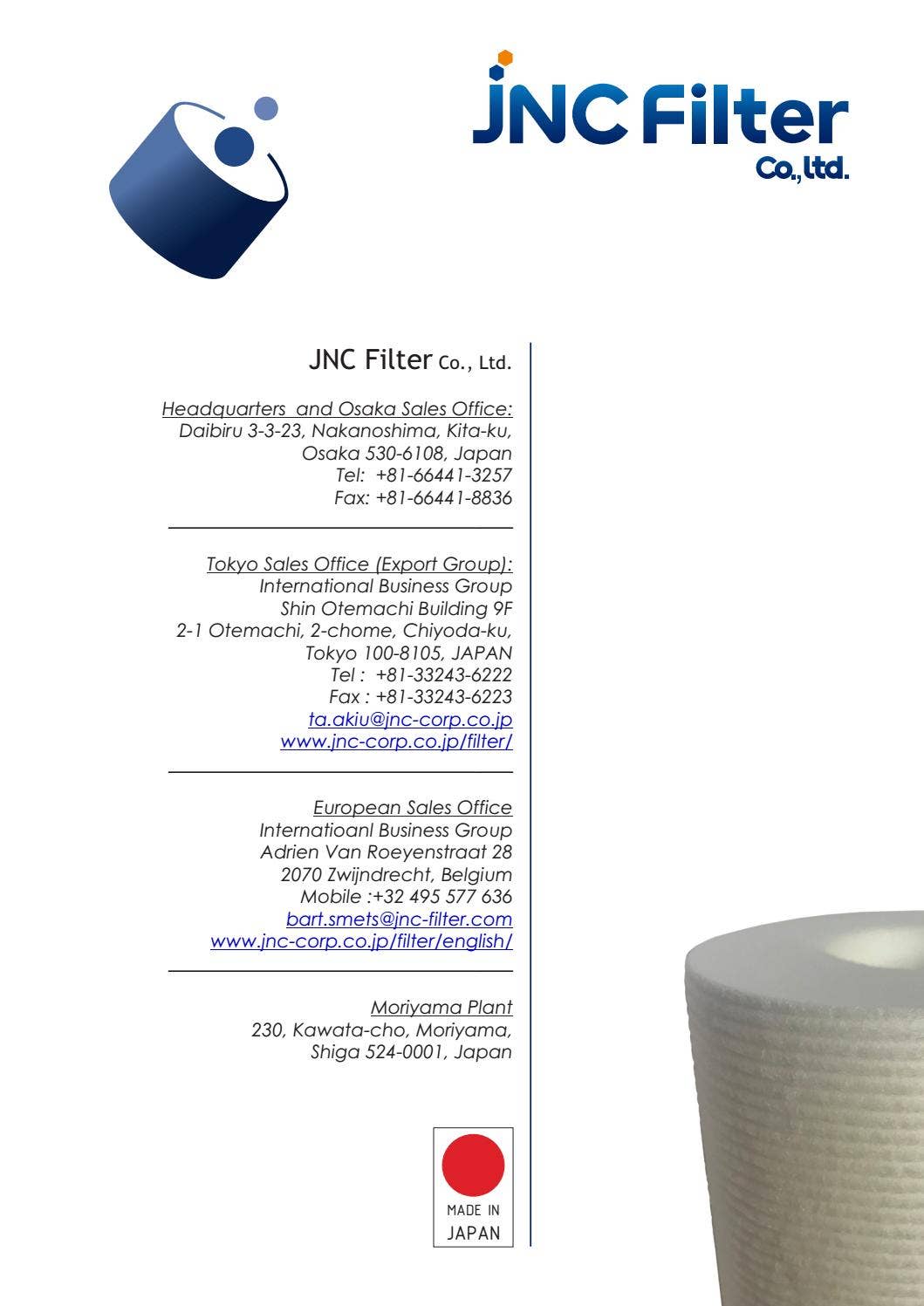 Presentation map jnc en ver4w by Filter-Technics - Issuu