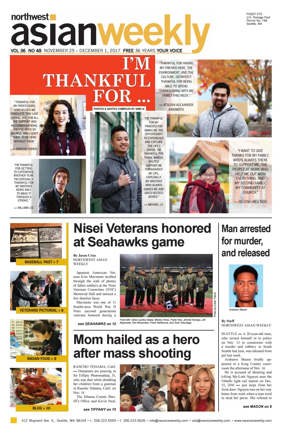 VOL 36 NO 48 | NOVEMBER 25 – DECEMBER 1, 2017 by Northwest Asian Weekly ...