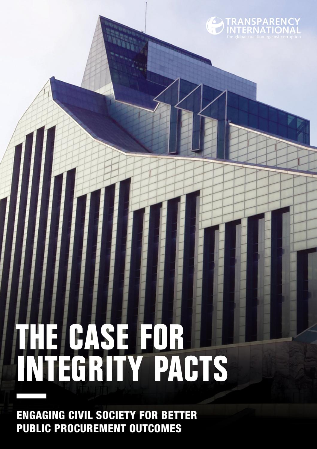 The Case for Integrity Pacts by Transparency International - Issuu
