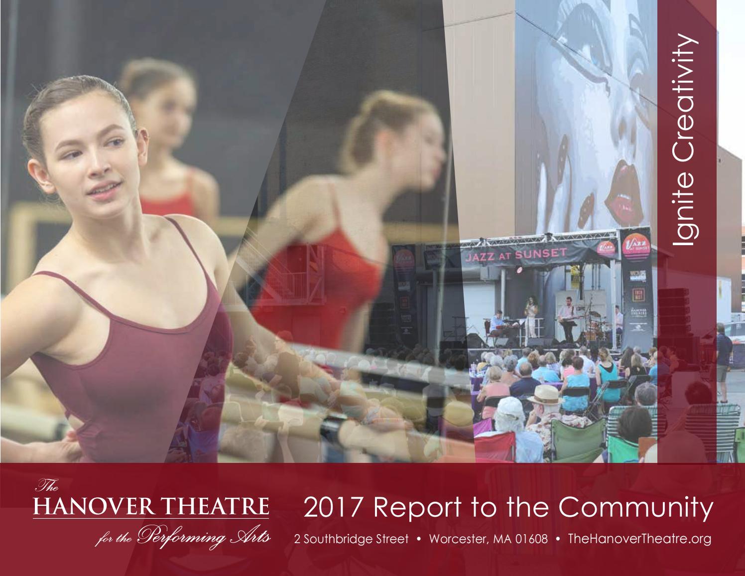 2017 Annual Report: The Hanover Theatre's Report to the Community by ...