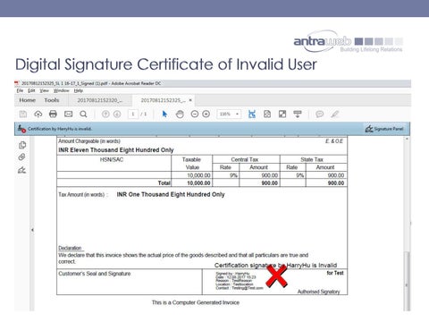 Generate Digitally Signed Invoice Tally ERP9 By Nevil Sanghvi Issuu