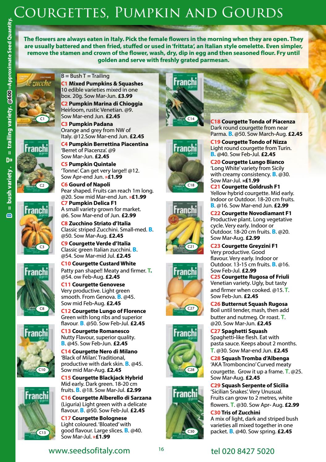 Franchi Seeds of Italy 2018 pdf catalogue by PAOLO ARRIGO - Issuu