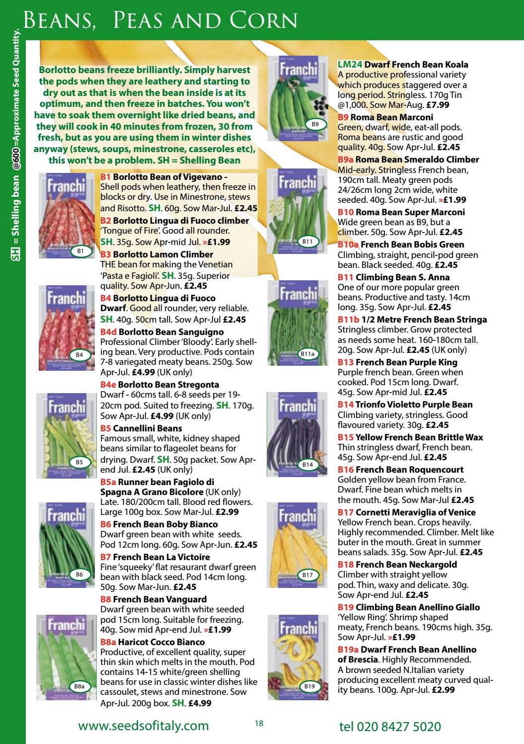 Franchi Seeds of Italy 2018 pdf catalogue by PAOLO ARRIGO - Issuu