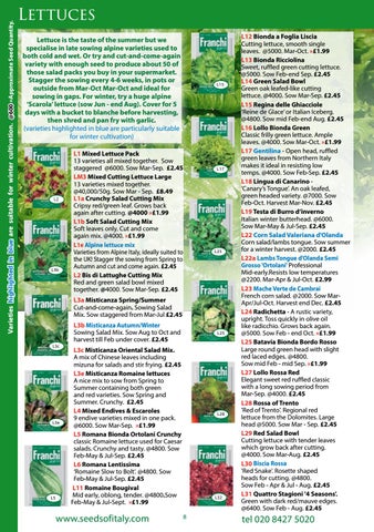 Franchi Seeds of Italy 2018 pdf catalogue by PAOLO ARRIGO - Issuu