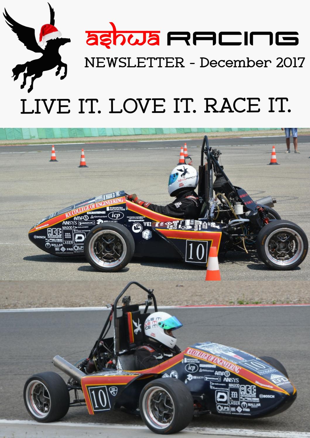 Ashwa Racing Newsletter - December 2017 Edition by Ashwa Racing - Issuu