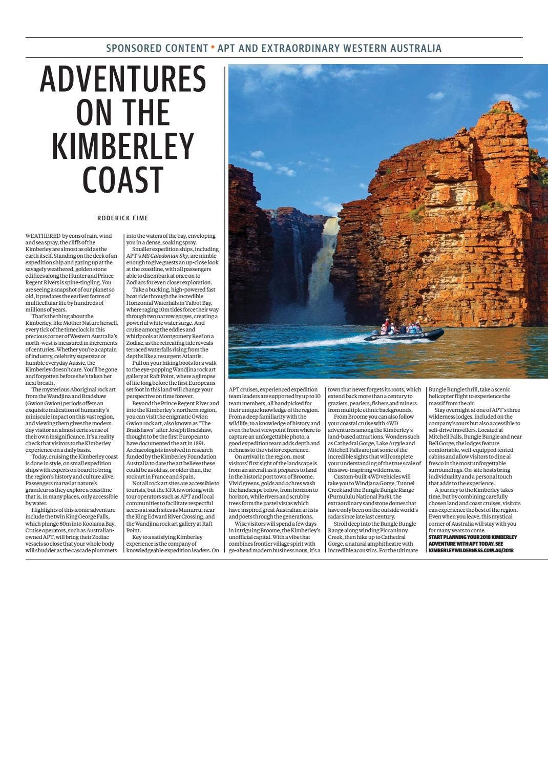 Adventures on the Kimberley Coast by Roderick Eime - Issuu