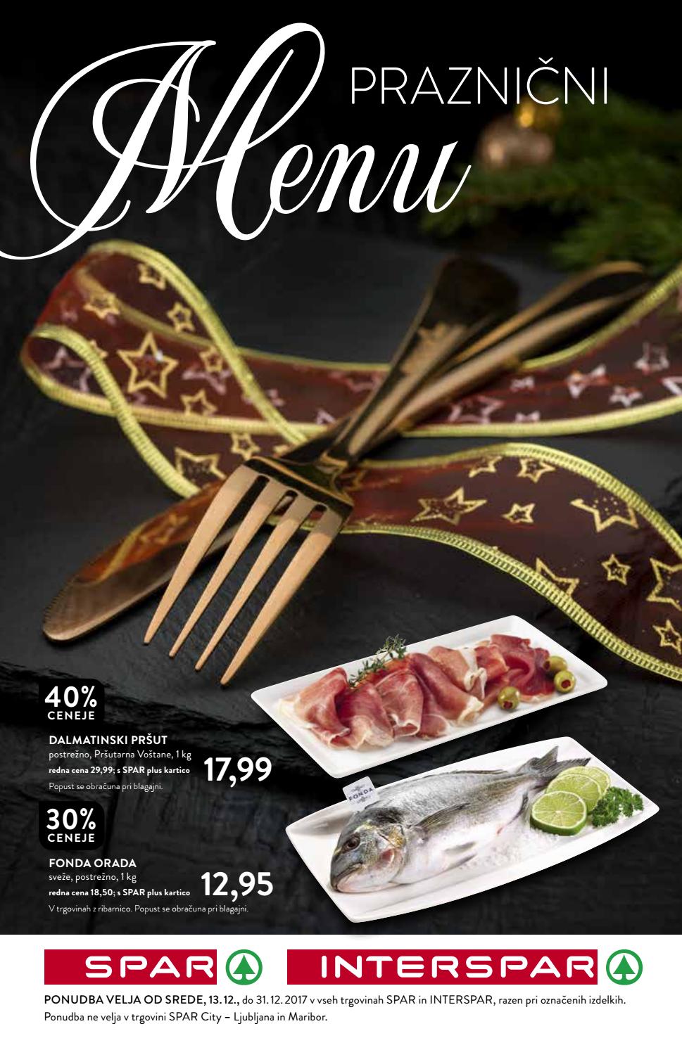 Spar in Interspar katalog praznični menu by Vsikatalogi.si - Issuu
