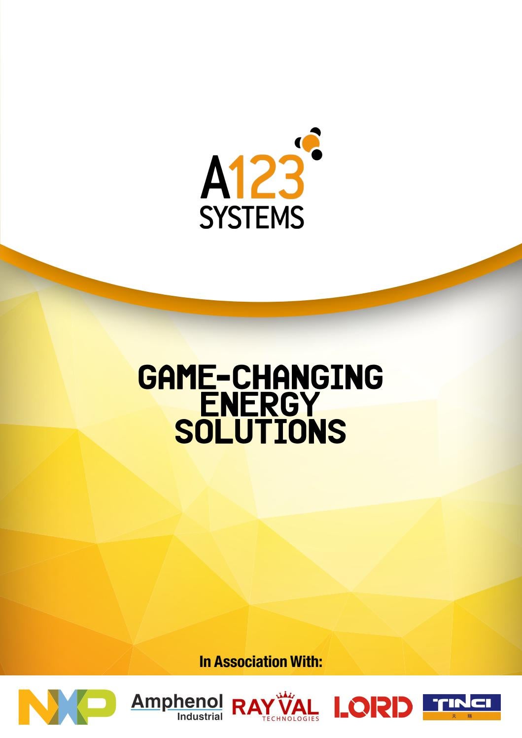 Brochure - A123 Systems by Business Chief USA - Issuu