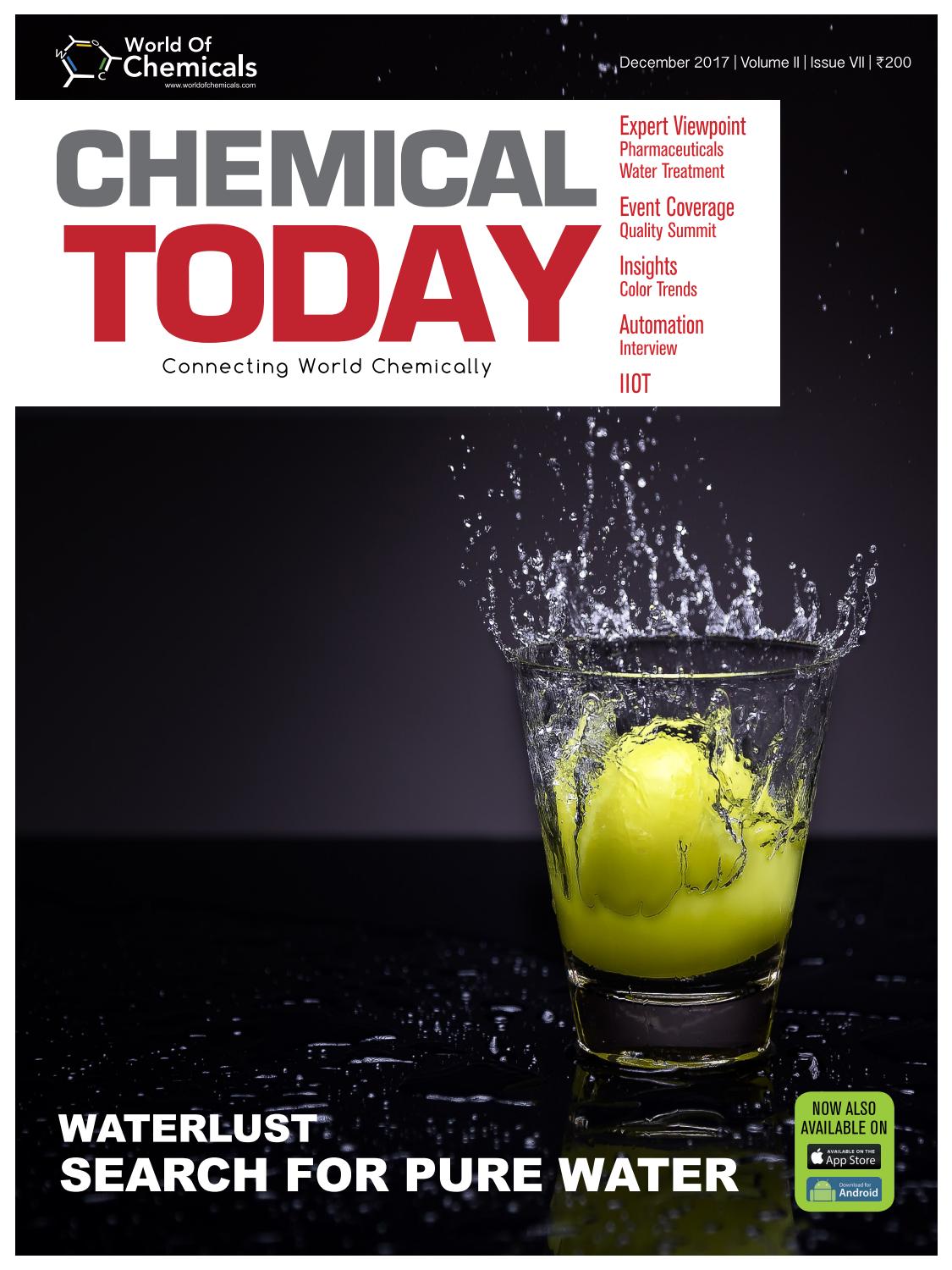 Chemical Today December 2017 by worldofchemicals.com - Issuu