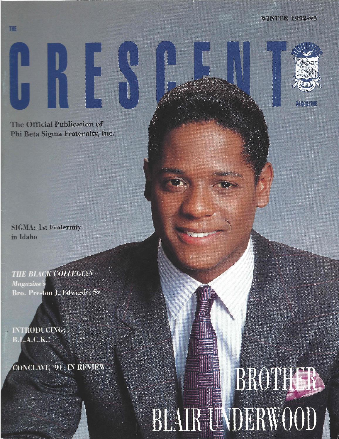The Crescent Magazine Winter 1992 by Phi Beta Sigma Fraternity, Inc ...
