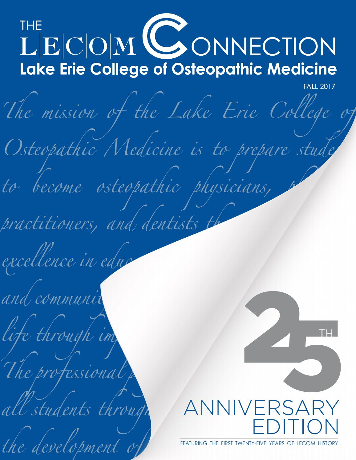 LECOM Connection Fall 2017 by Lake Erie College of Osteopathic Medicine ...