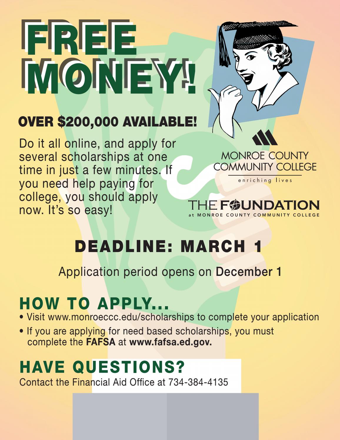 Scholarship Free Money Flyer 2018 by KariJenkins - Issuu