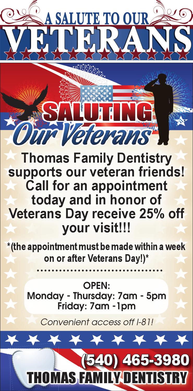 A Salute To Our Veterans 2017 by Northern Virginia Daily - Issuu