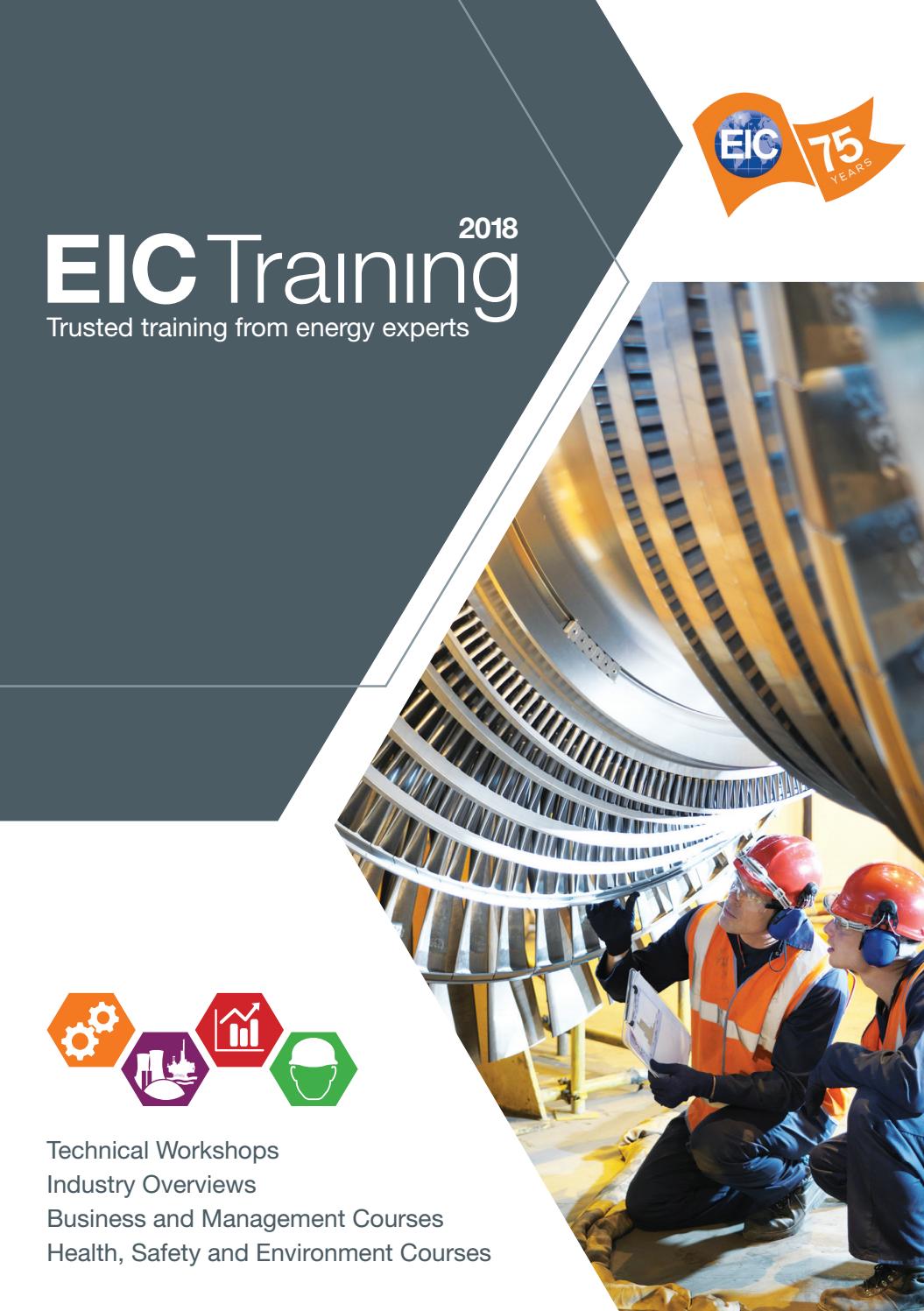 EIC Training Brochure 2018 by Energy Industries Council - Issuu