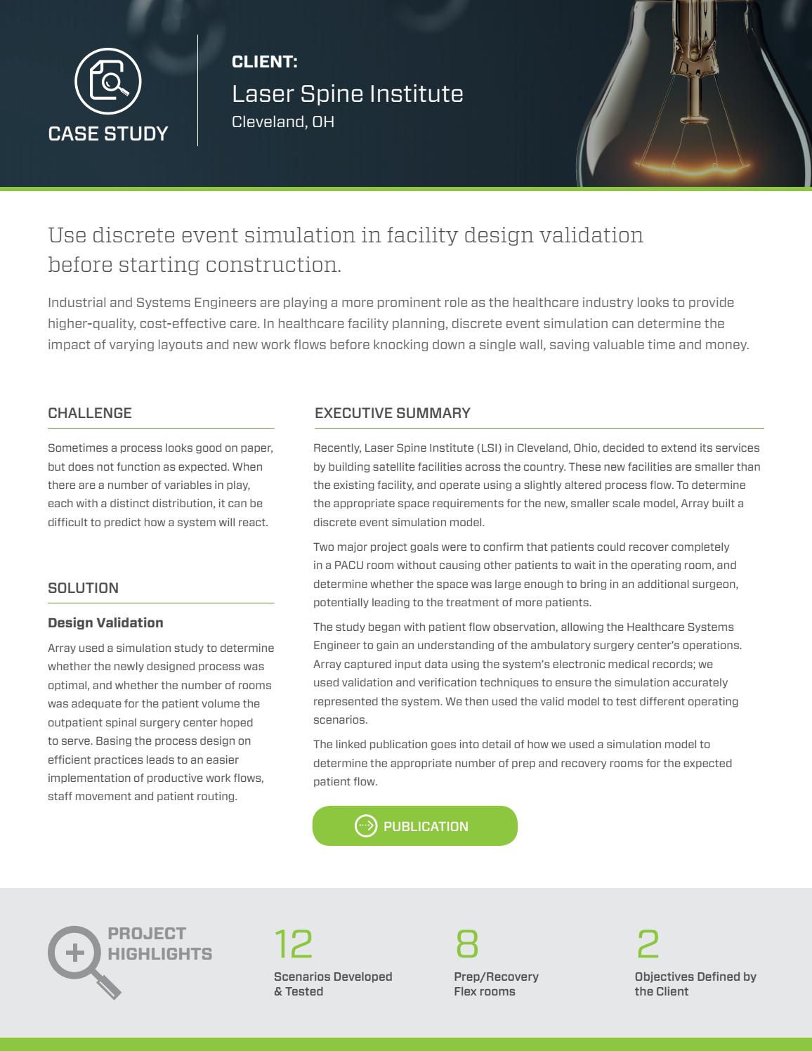 Case Study: LSI cleveland design validation by Array Advisors - Issuu