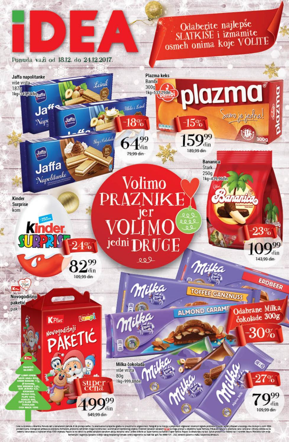 Idea katalog slatkiši od 18 24 12 2017 by Catalog.rs - Issuu