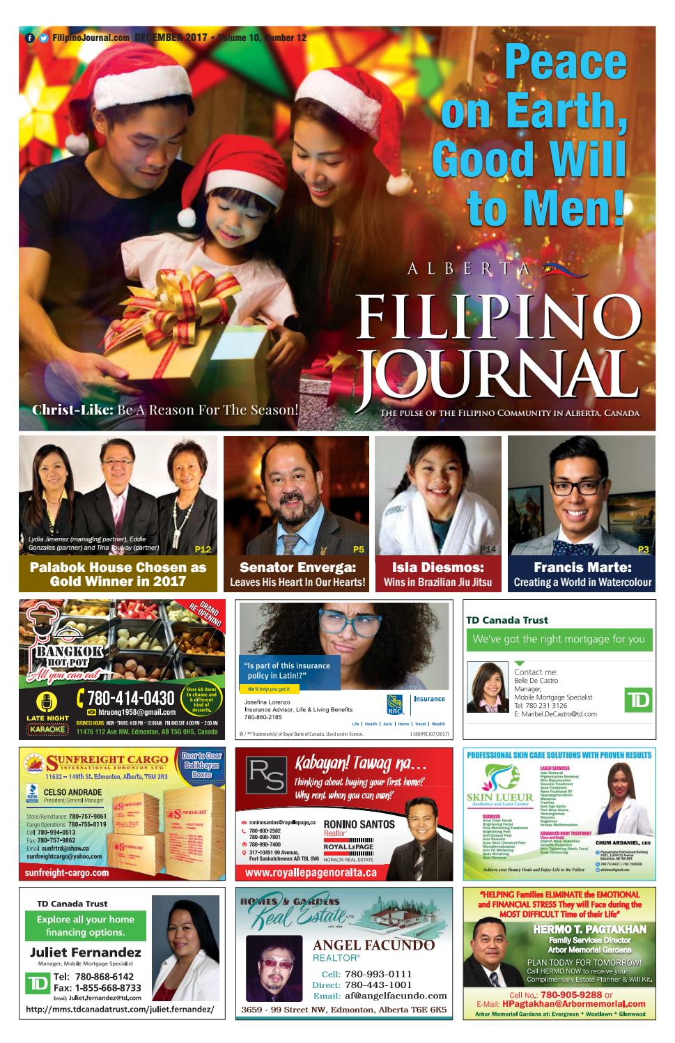 Alberta Filipino Journal - December 2017 issue by Alberta Filipino ...