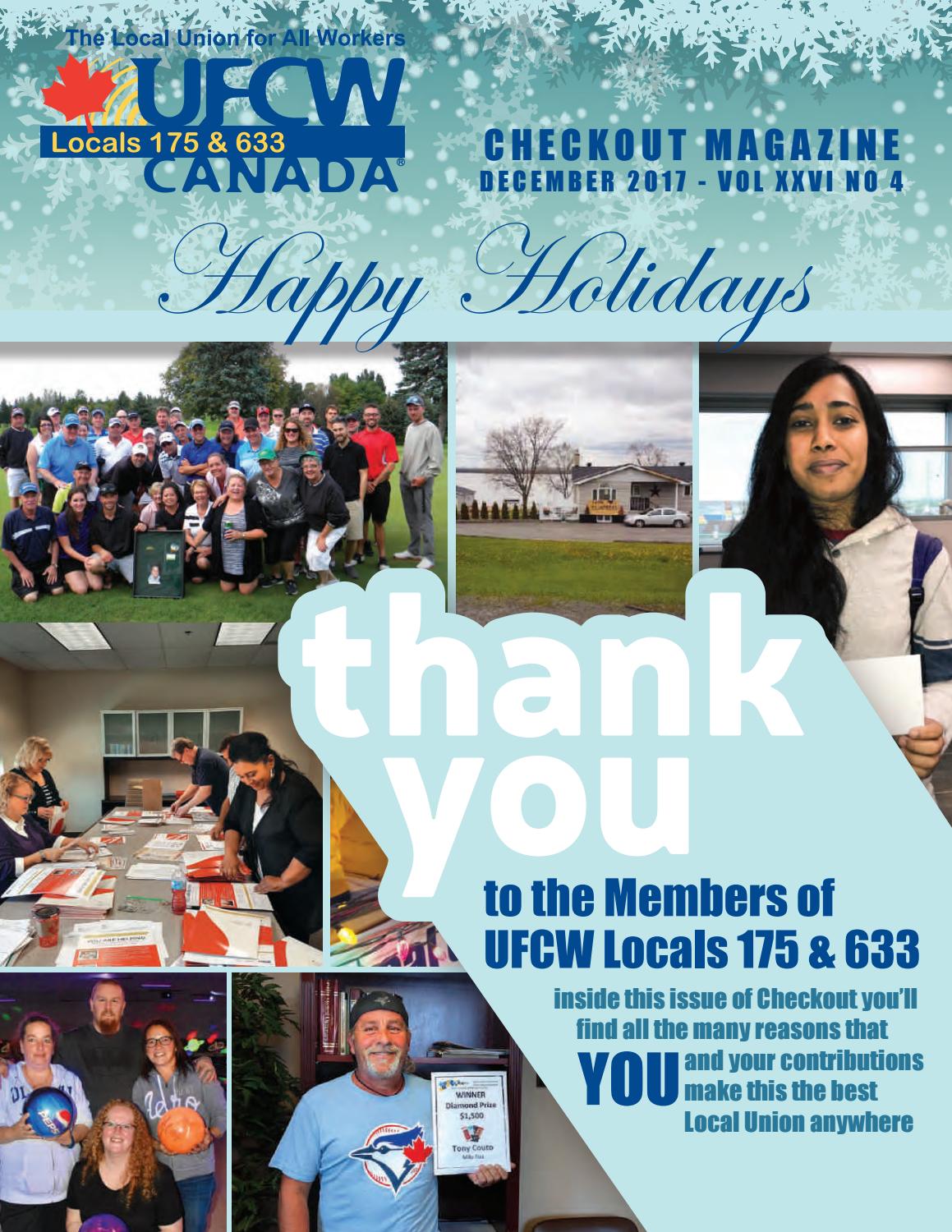 Checkout - December 2017 by UFCW Locals 175 & 633 - Issuu