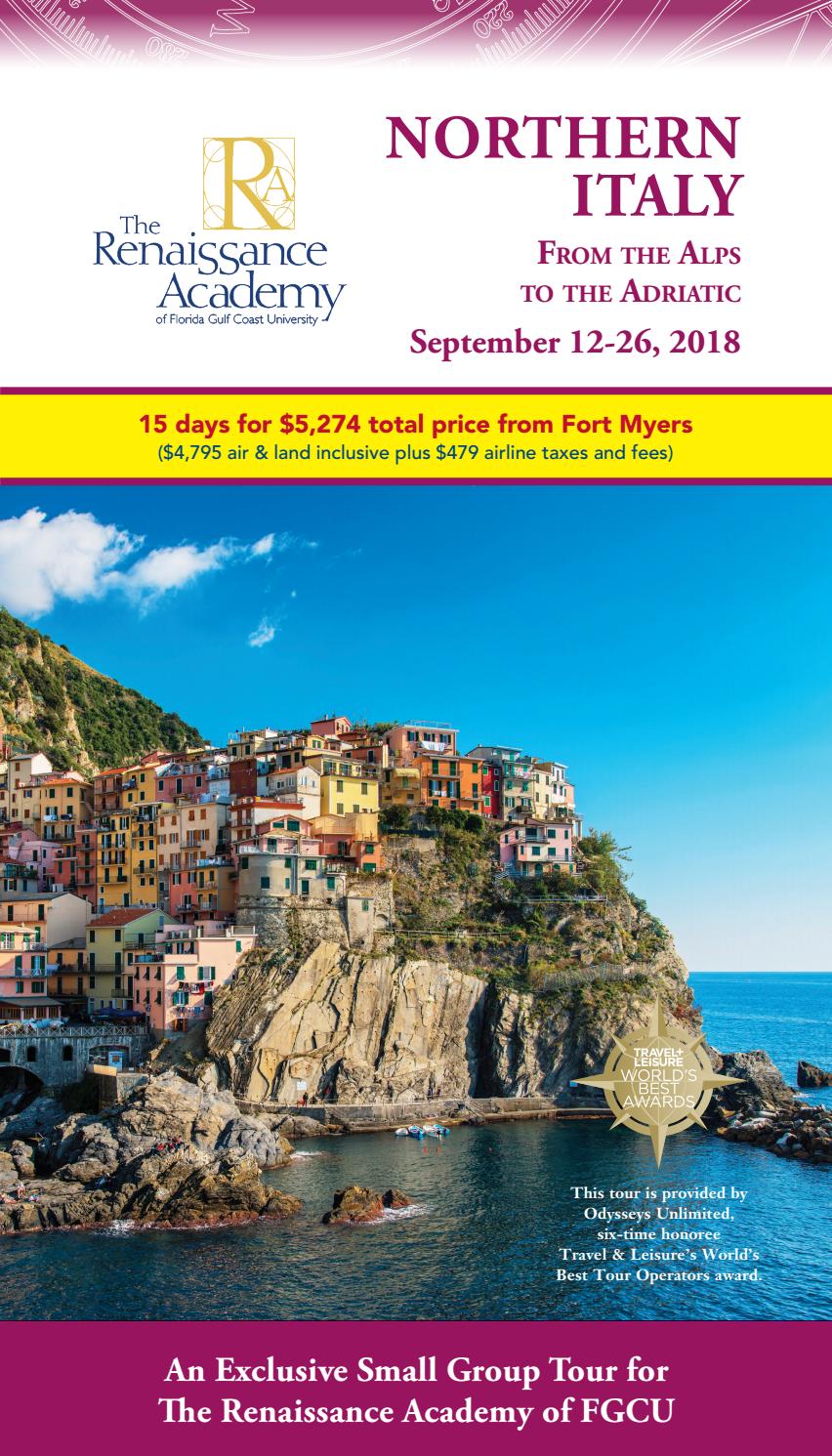 FGCU Northern Italy 2018 by FGCU Academy - Learning for Life - Issuu