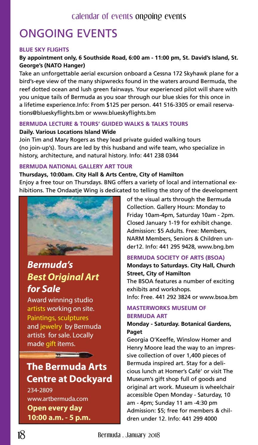 Bermuda Magazine January 2018 by Bermuda Magazine - Issuu