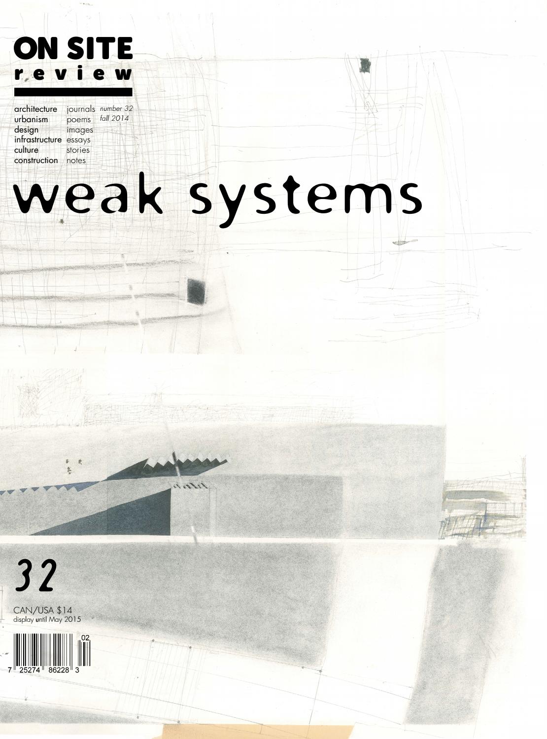 on site 32: weak systems by on site review - Issuu