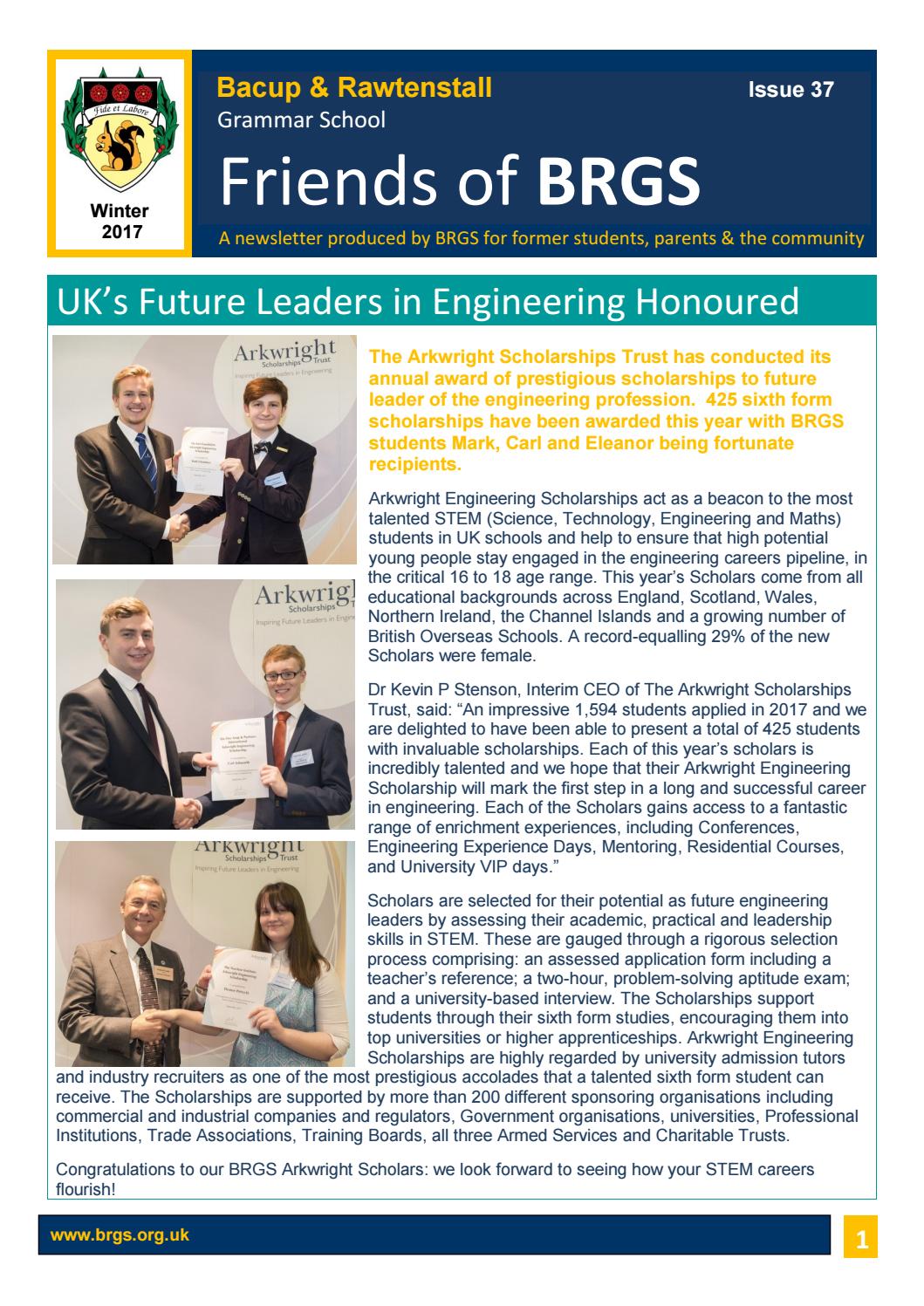 Friends of BRGS Edition 37 by Schudio - Issuu