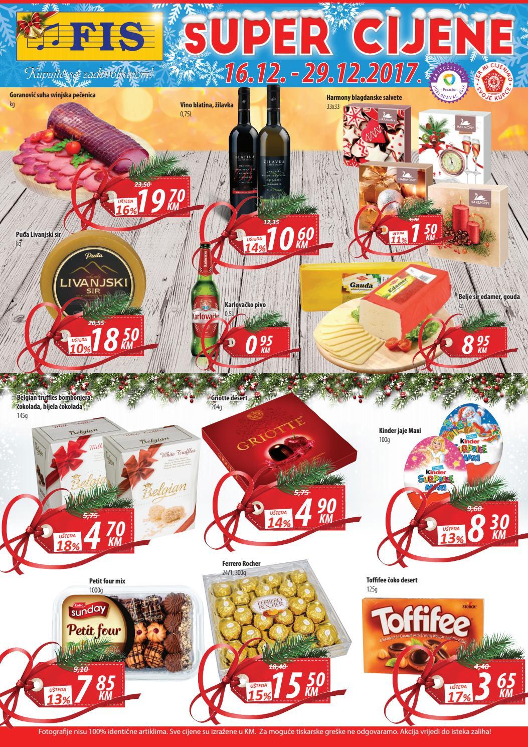 Fis katalog super cijene od 16 29 12 2017 by Bakmaz, Boso, NTL - Issuu