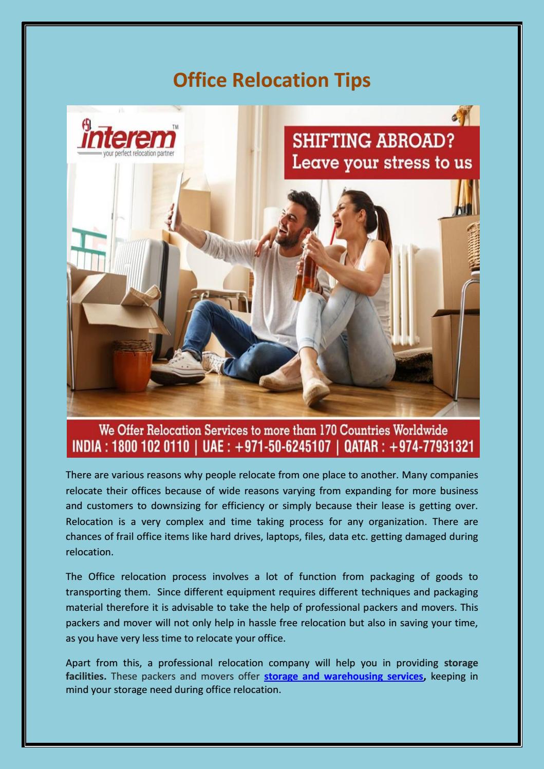 Office relocation tips by Interem relocation - Issuu