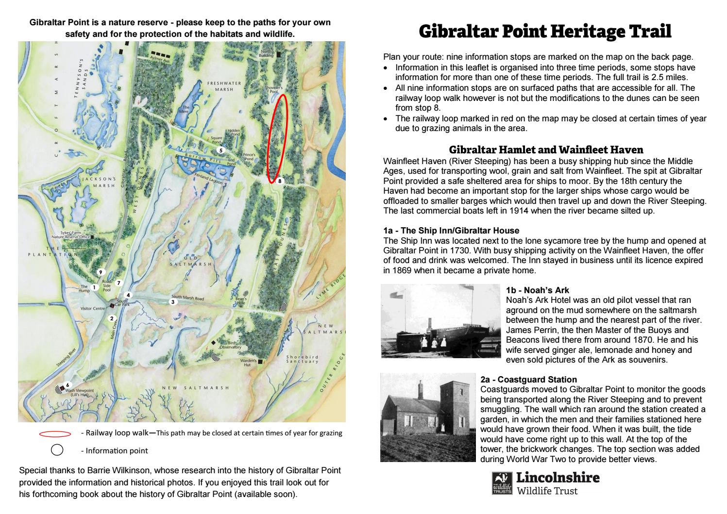 Gibraltar Point Heritage Trail by Lincolnshire Wildlife Trust - Issuu