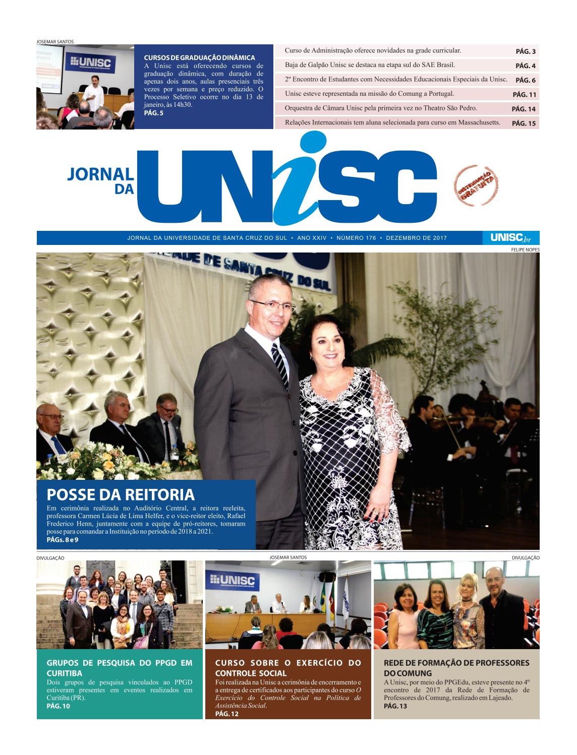 Jornal da Unisc 176 by UNISC Santa Cruz do Sul - Issuu