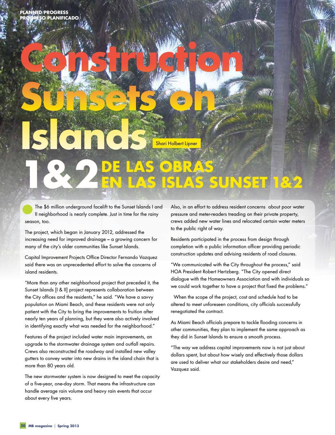MB Magazine Spring 2013: Vol. 8 No. 3 by City of Miami Beach - Issuu