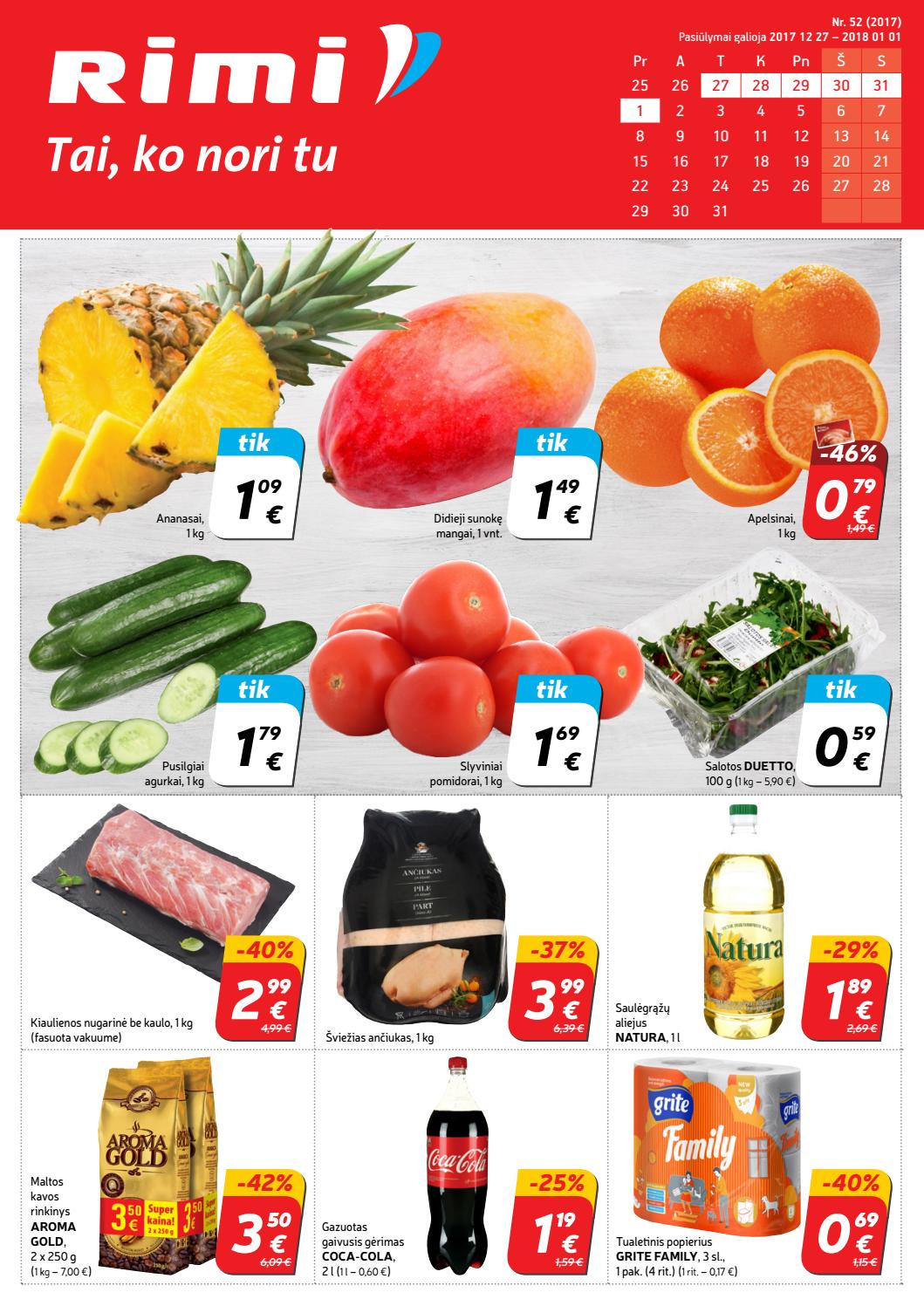 „Rimi“ savaitinis leidinys Nr. 52-2017 Utena, Kaišiadorys, Ukmergė ...