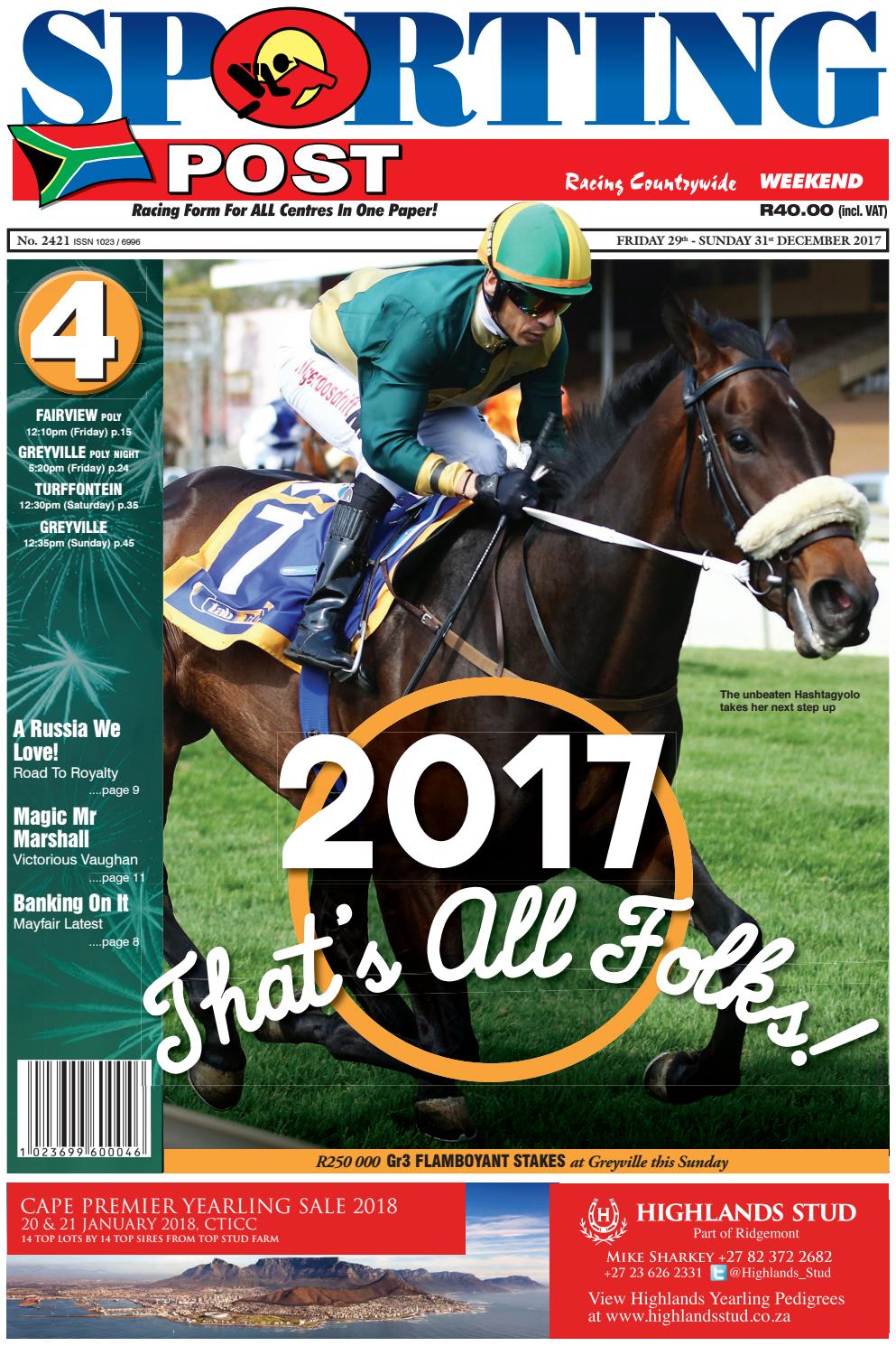 29-31 Dec #2421 Sporting Post by Sporting Post - Issuu