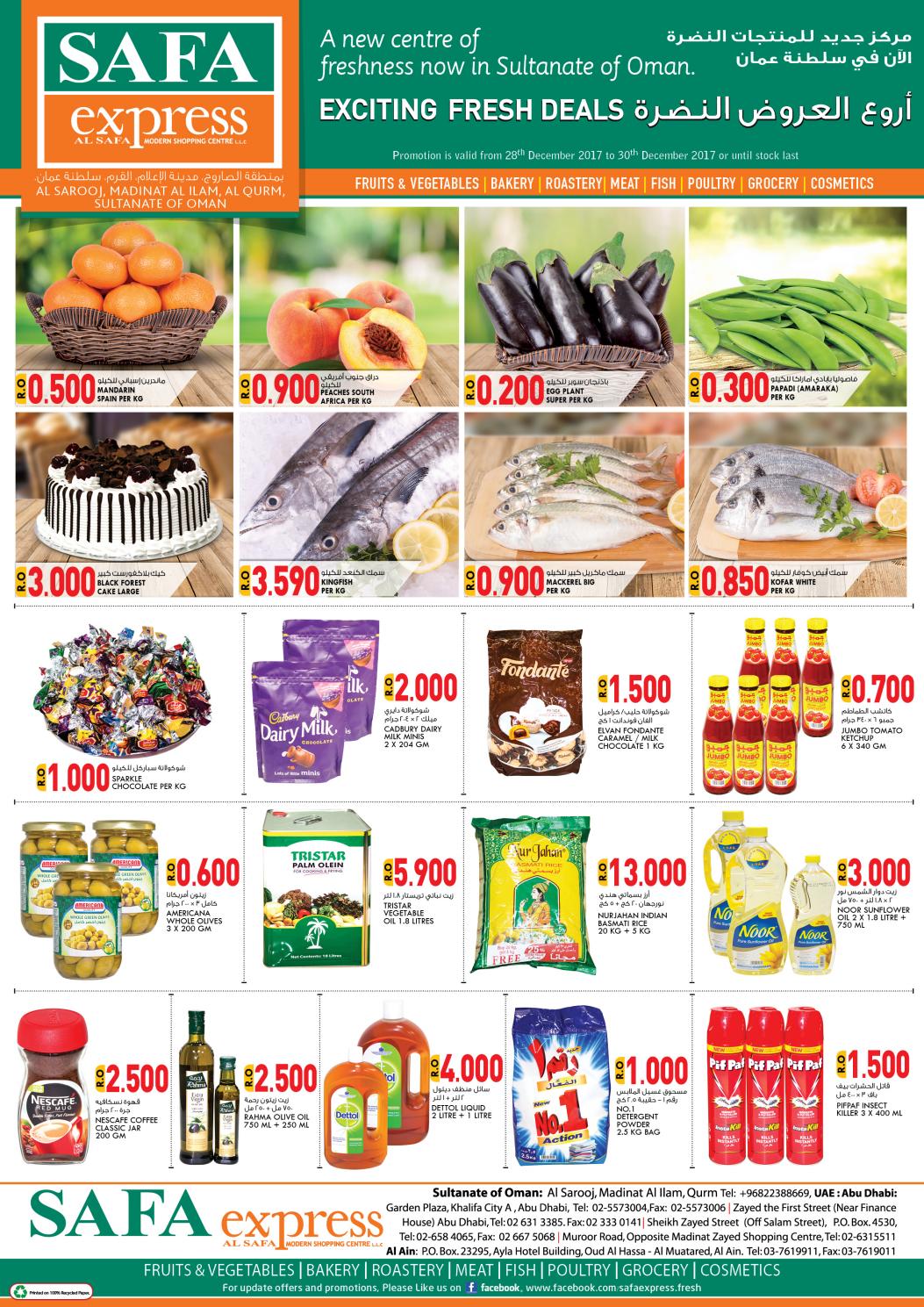 SAFA EXPRESS FRESH DEALS -AL SAROOJ MADINAT AL ILAM ,AL QURM ,OMAN ...