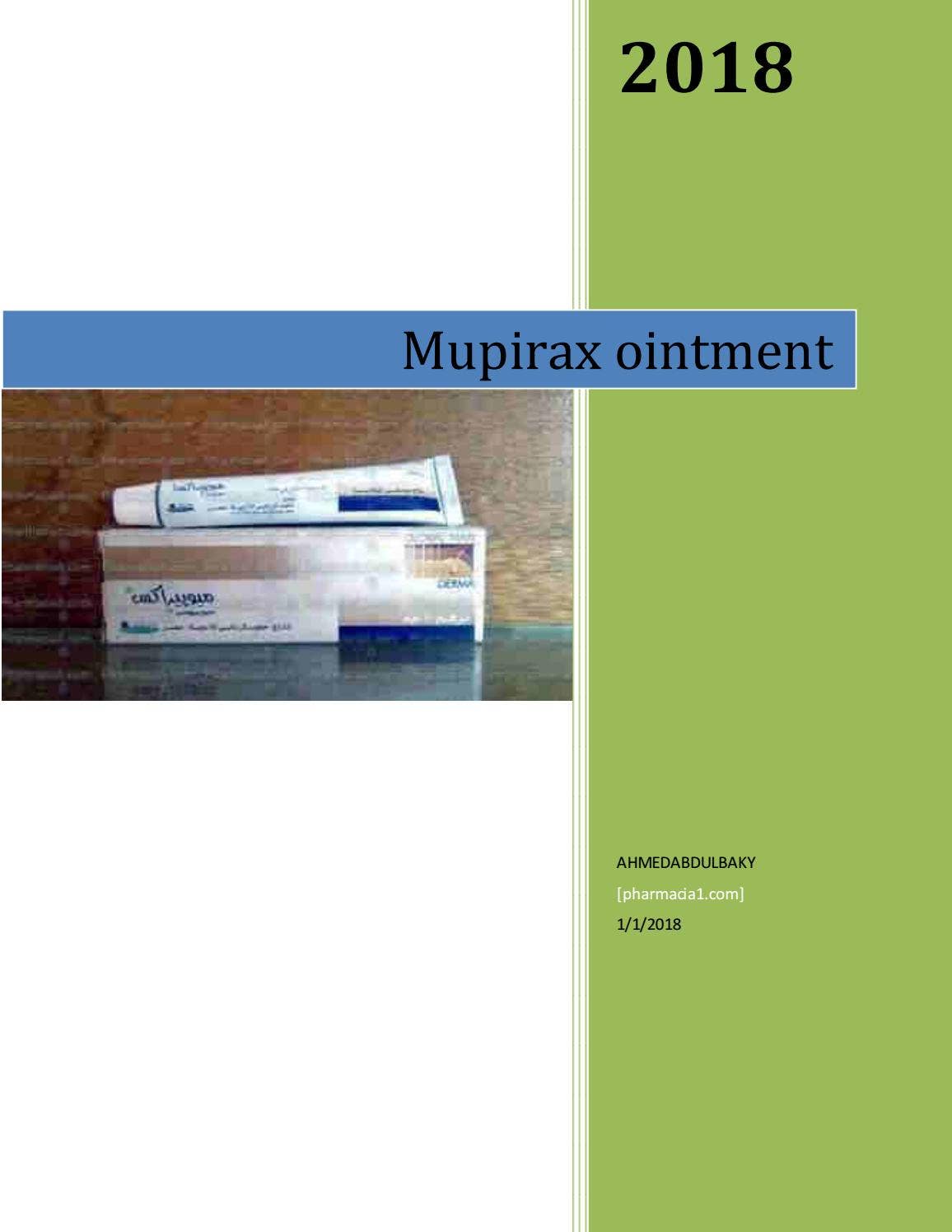 Mupirax ointment pdf by Pharmacia1.com - Issuu