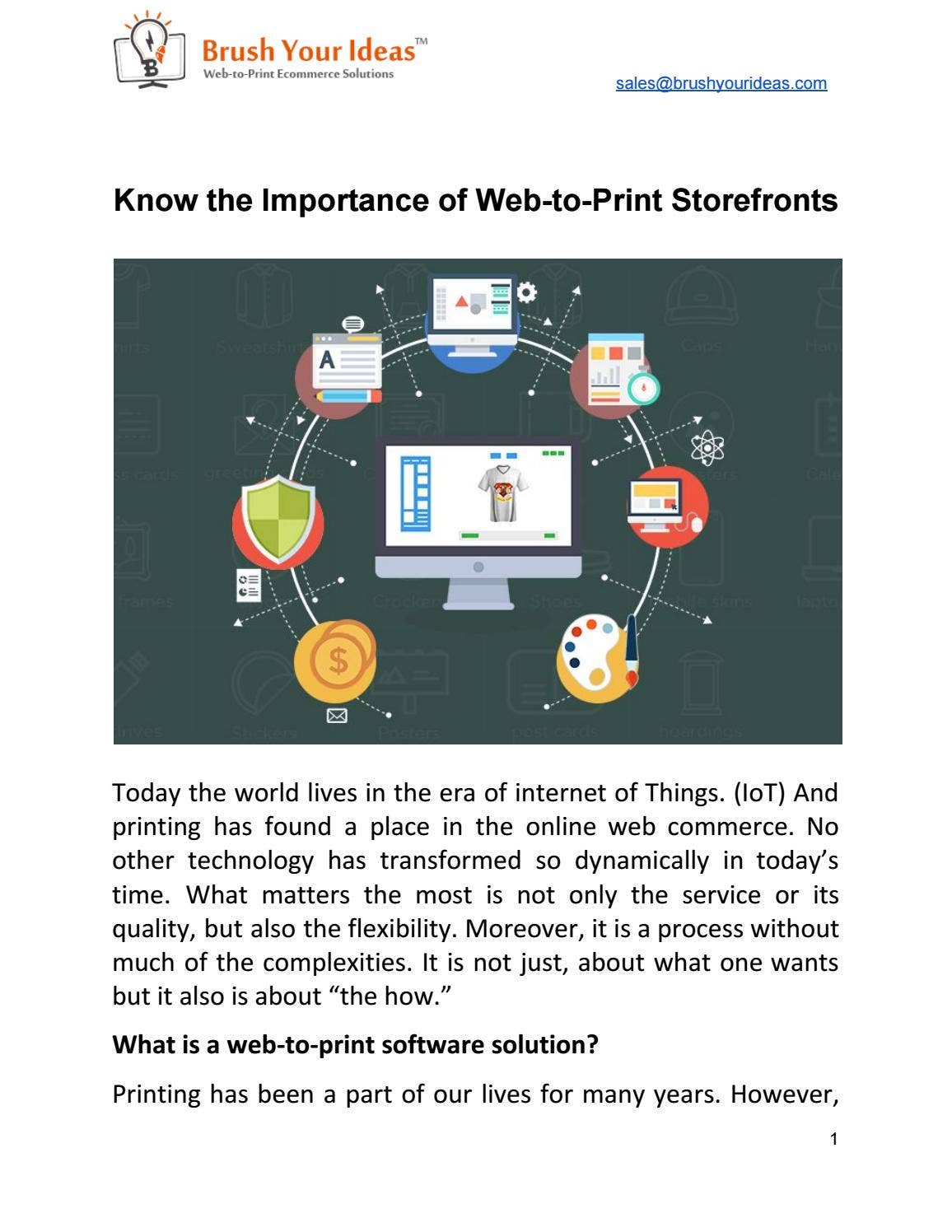 Know the Importance of Web-to-Print Storefronts by PrintXpand - Issuu
