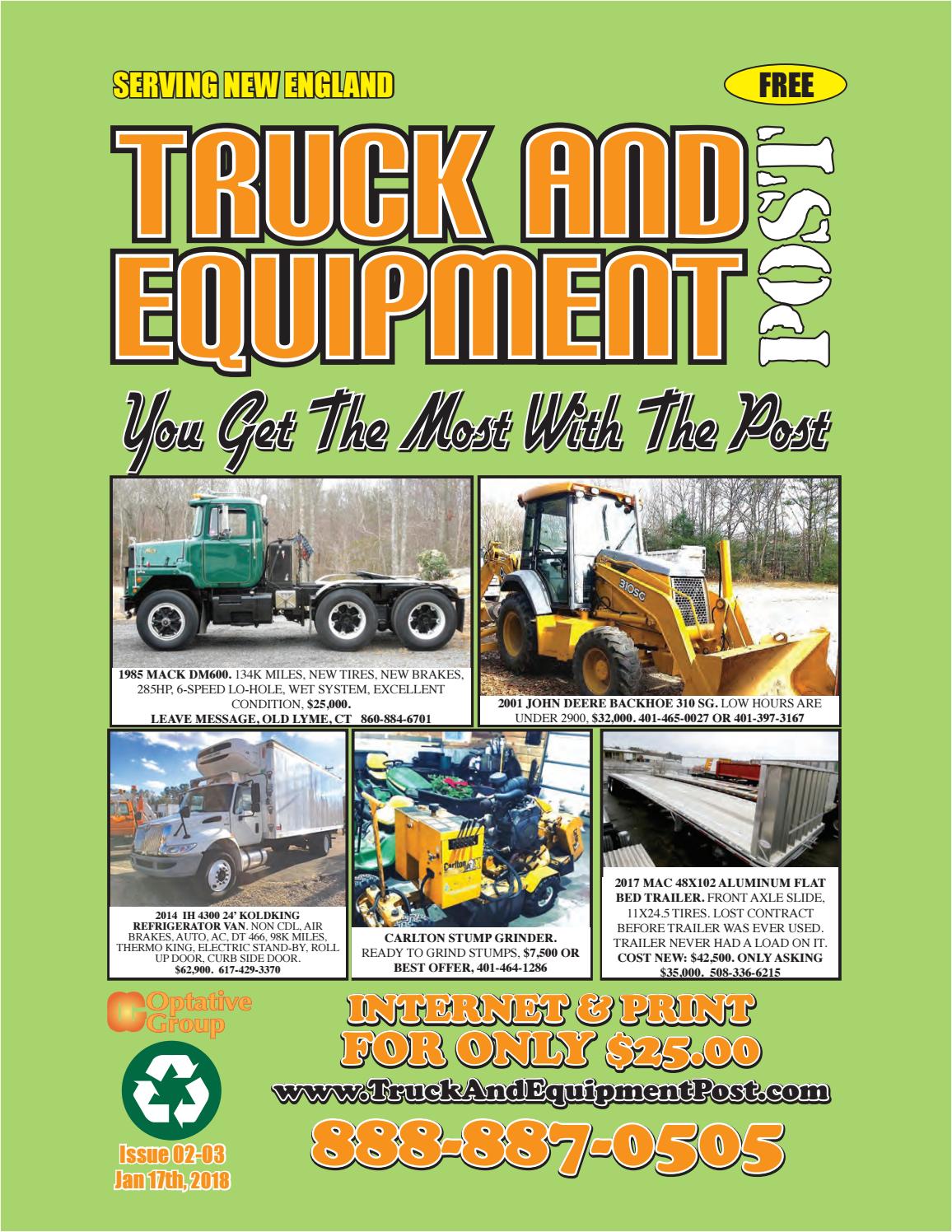 Truck equipment post 02 03 2018 by 1ClickAway - Issuu