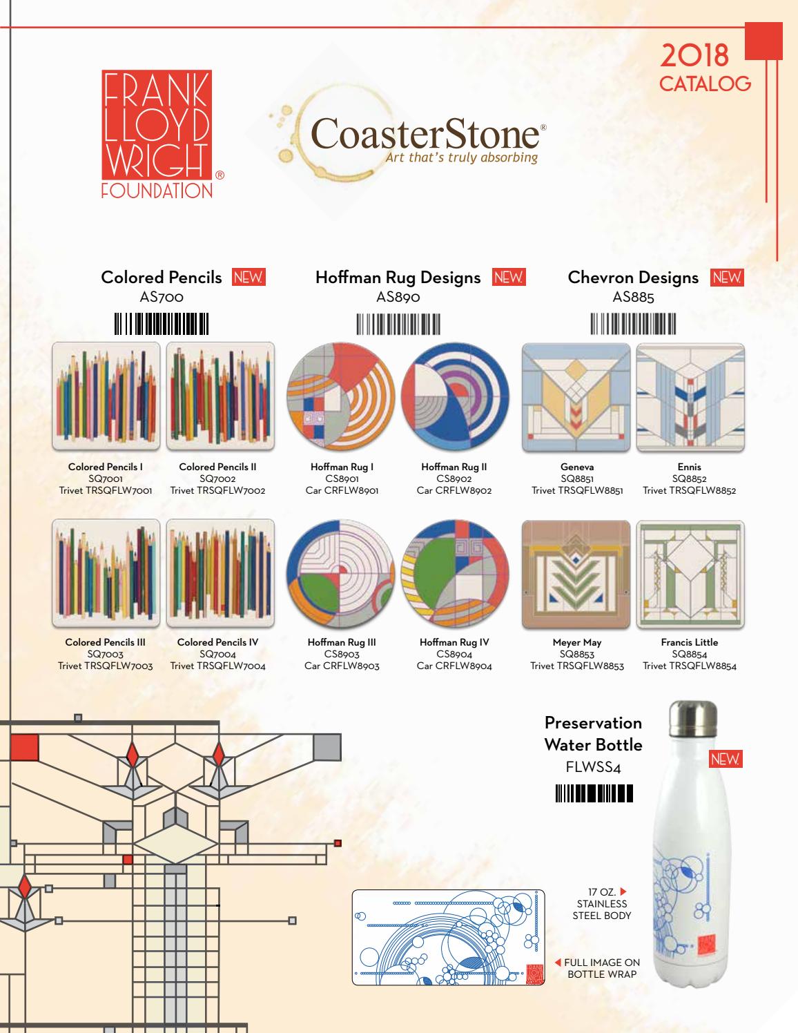 CoasterStone 2018 Frank Lloyd Wright catalog by Traditions Unlimited ...