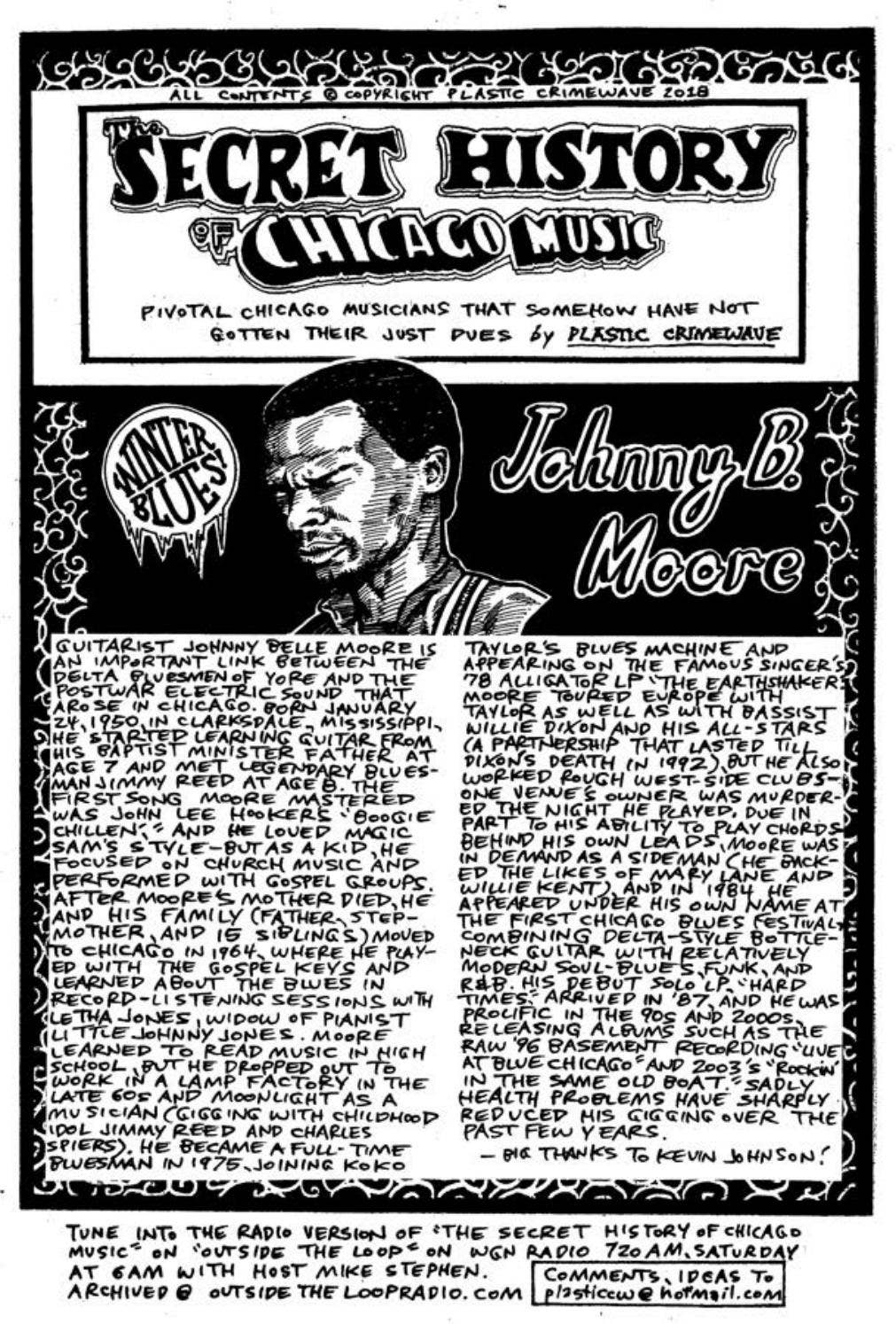 The Secret History of Chicago Music: Johnny B. Moore by Chicago Reader ...