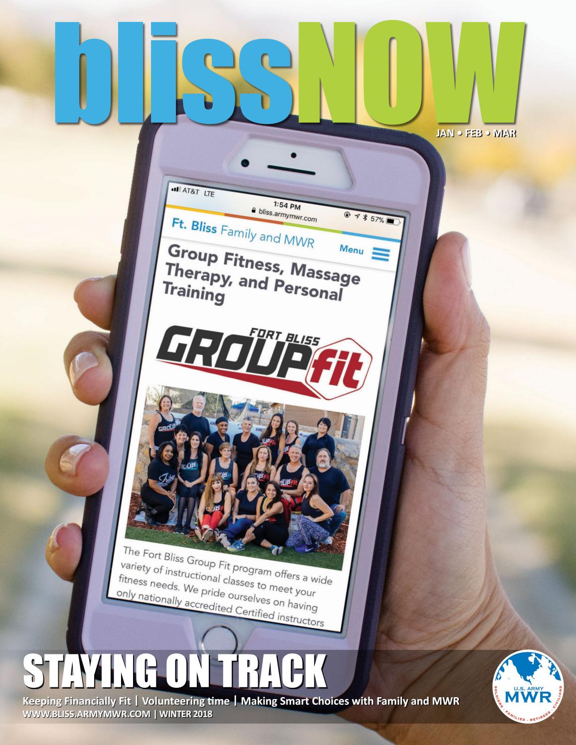 Bliss NOW Winter Magazine 2018 by Fort Bliss Family and MWR - Issuu