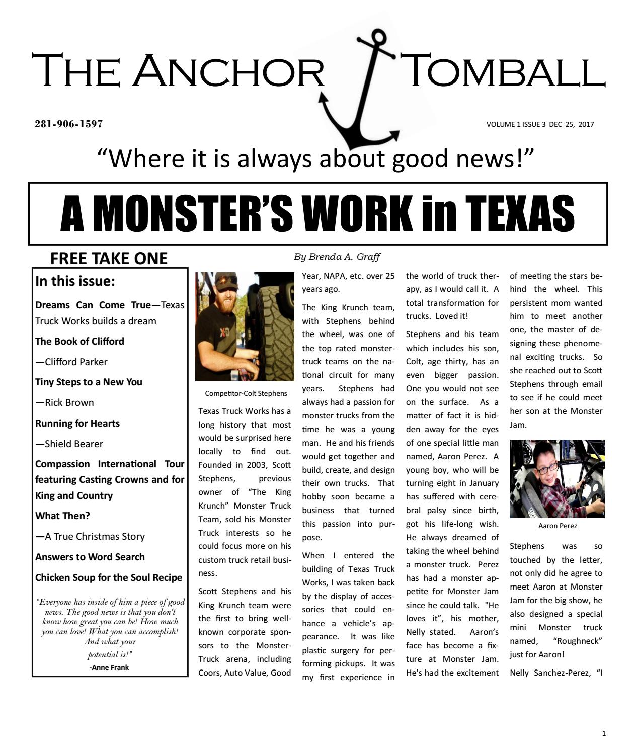 THE ANCHOR NEWSPAPER - DEC/JAN by Brenda Graff - Issuu