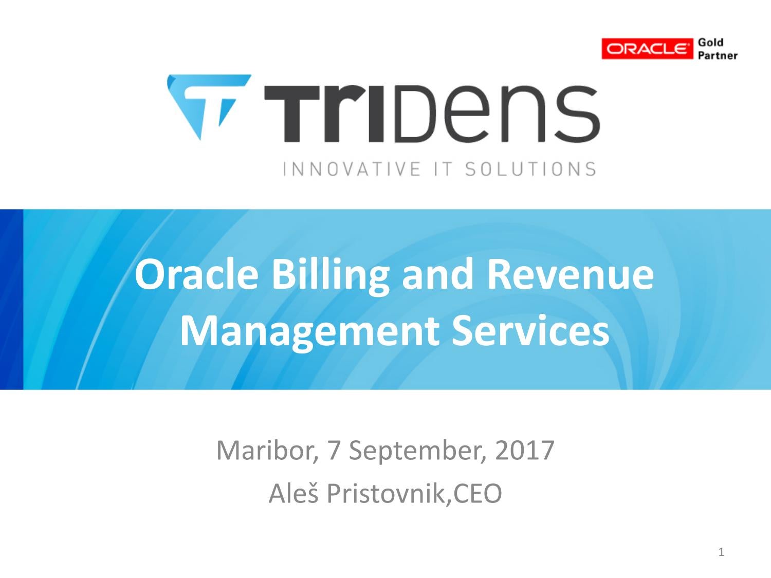 Oracle billing and revenue management (oracle brm) services by ...