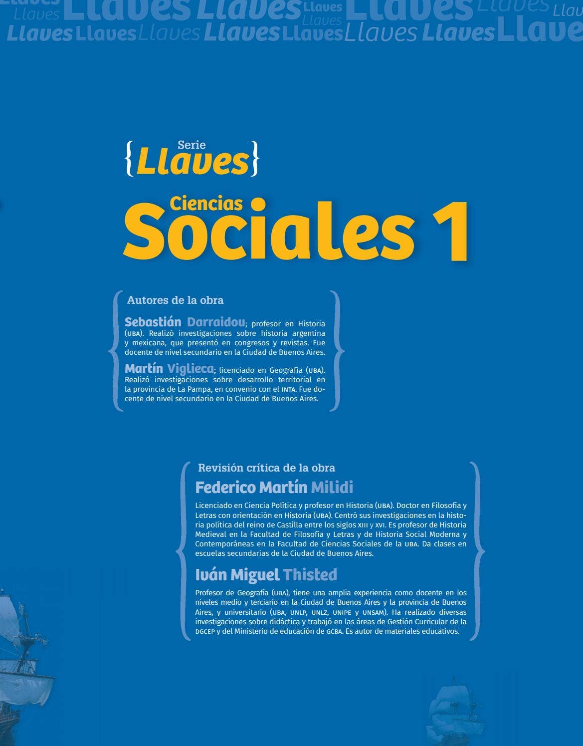 Llaves Ciencias Sociales 1 - Recorré el libro by Mandioca - Issuu