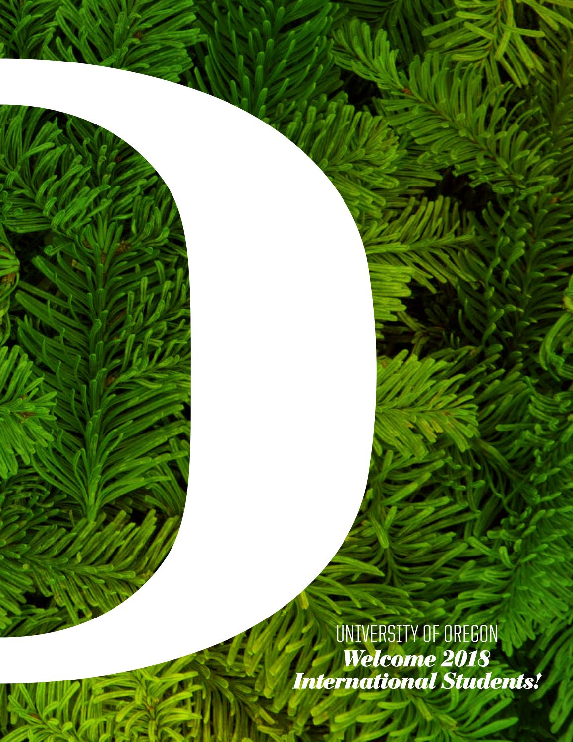 2018 International Student Welcome Packet by University of Oregon - Issuu