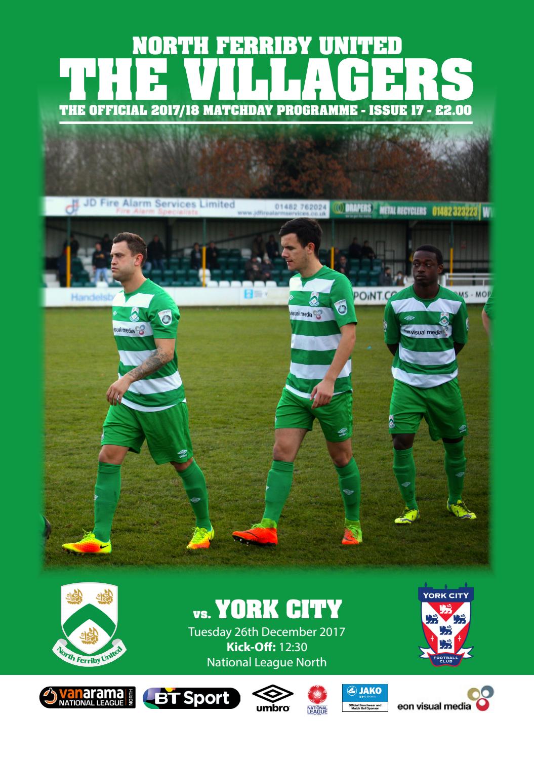 North Ferriby United vs York City by Jamie Barwick - Issuu
