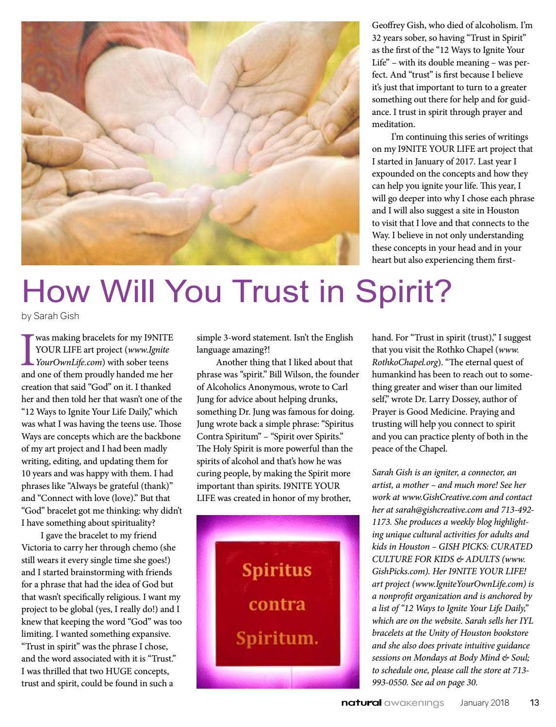 How Will You Trust in Spirit? by Holistic Choice Publishing/Natural ...