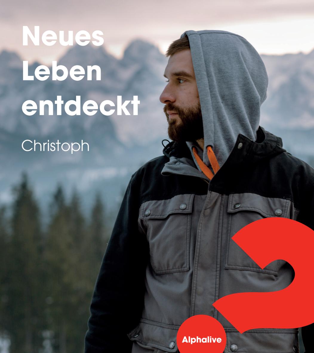 Christoph's Story: Neues Leben entdeckt (Booklet 9x10cm) by Alphalive Schweiz - Issuu