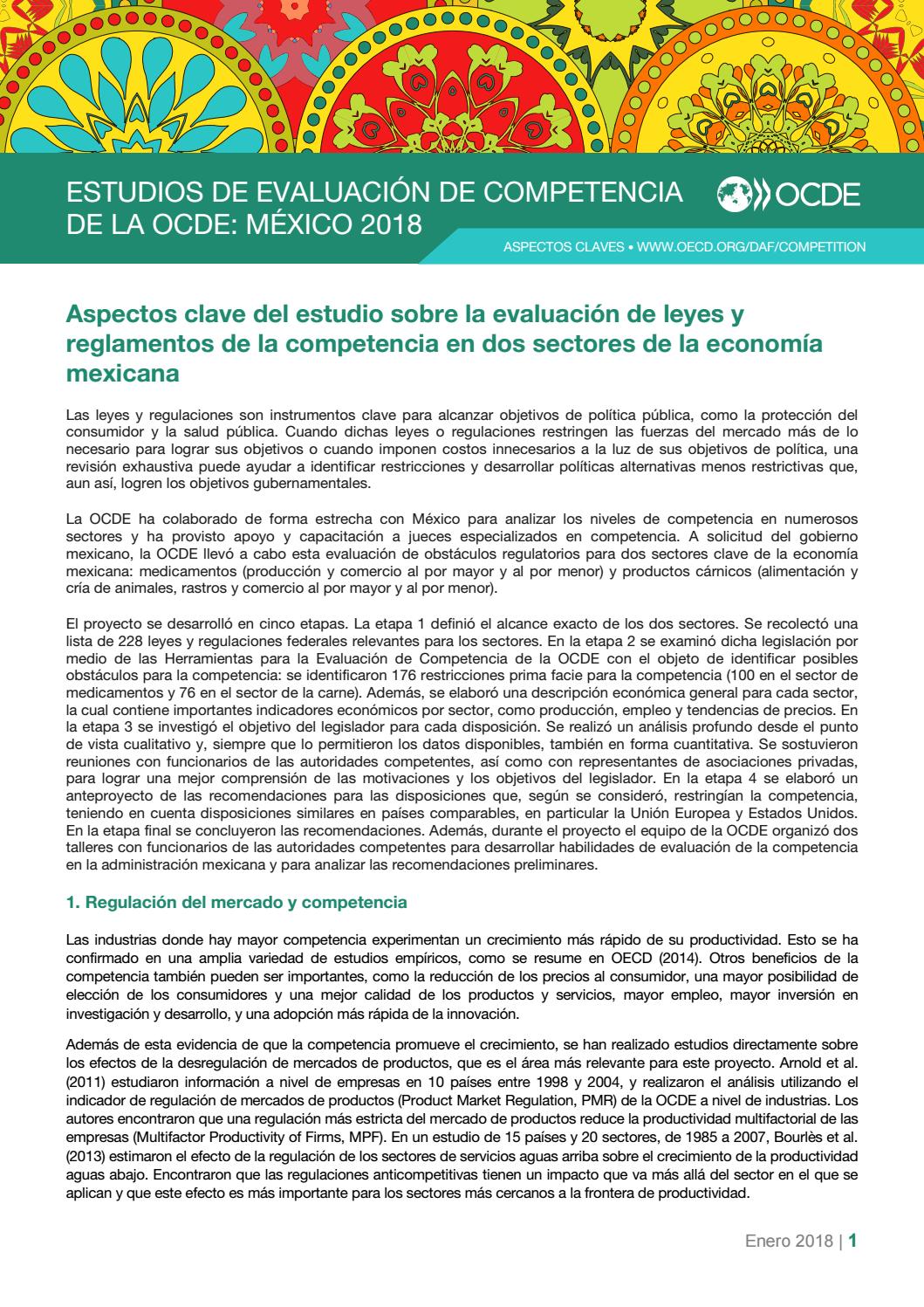 Aspectos clave del Estudio de la OCDE sobre la Evaluación de ...