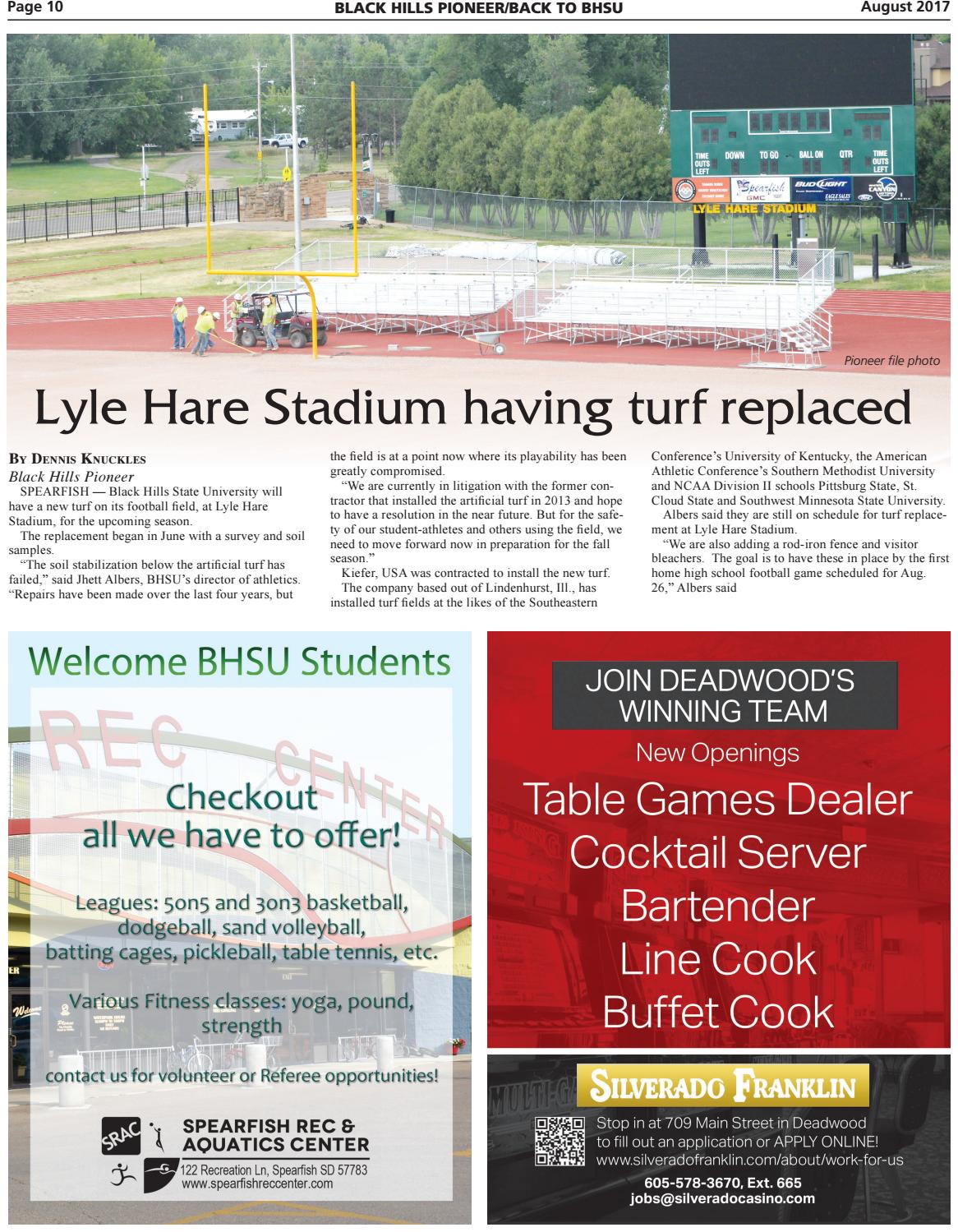 BHSU Welcome Back 2017 by Black Hills Pioneer - Issuu