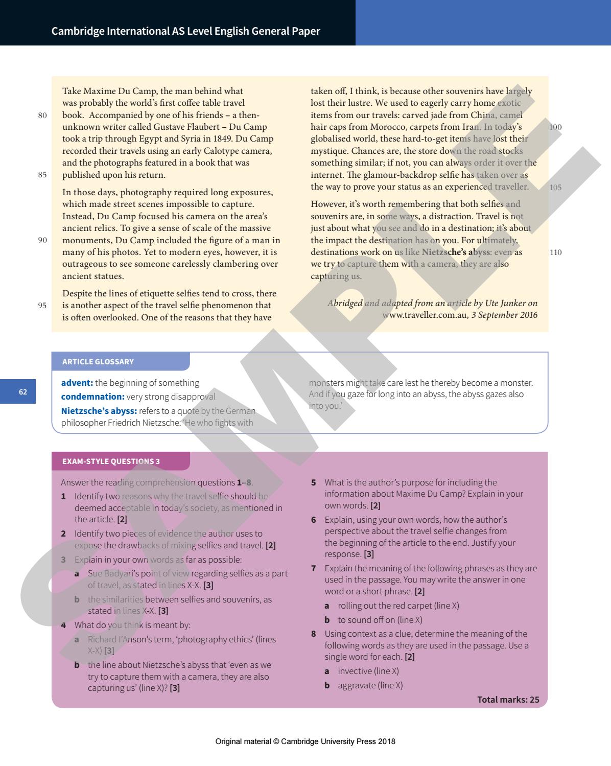 Preview English General Paper Coursebook by Cambridge International ...